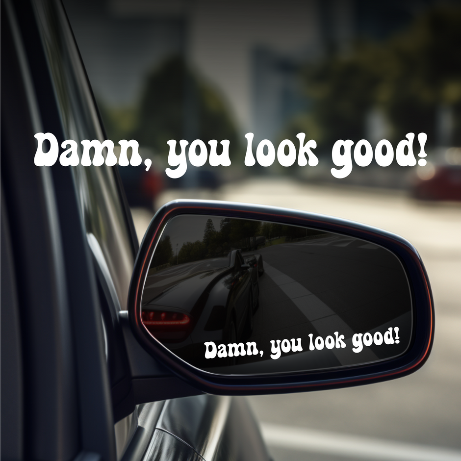 Mirror Stickers | Automotive Vinyl Decals – ledesigncustoms