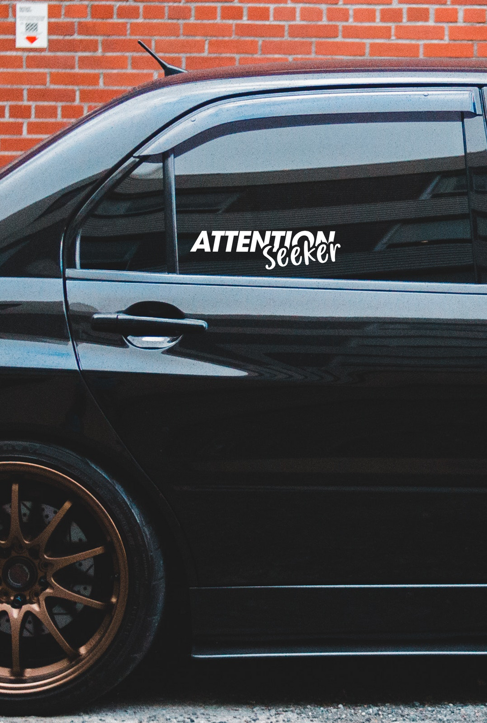 ''Attention Seeker'' - Plotted Vinyl Sticker – ledesigncustoms